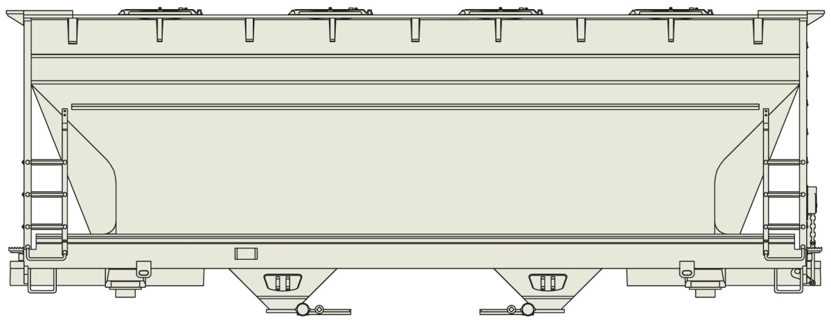 2200 Series 2-Bay ACF Hopper – Accurail Inc