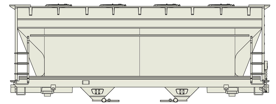 2200 Series 2-Bay ACF Hopper – Accurail Inc