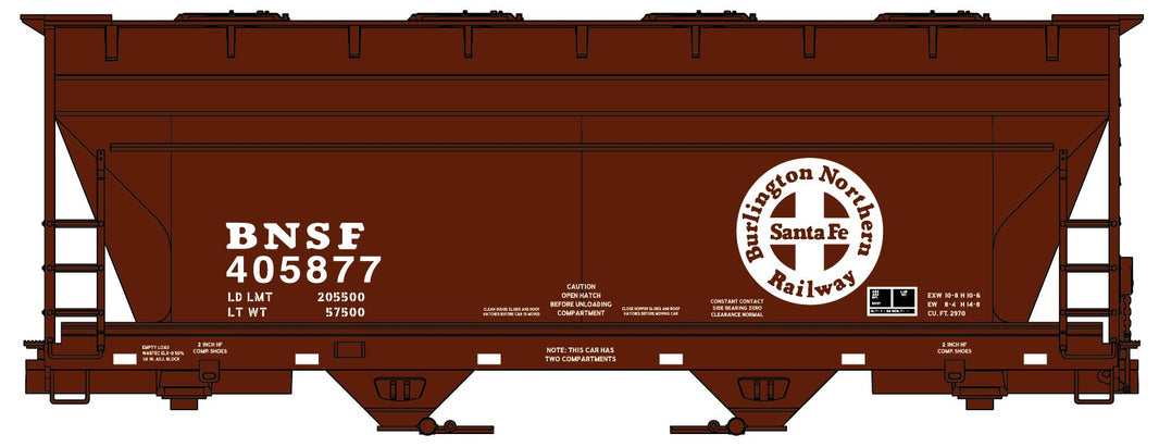2200 Series 2-Bay ACF Hopper – Accurail Inc