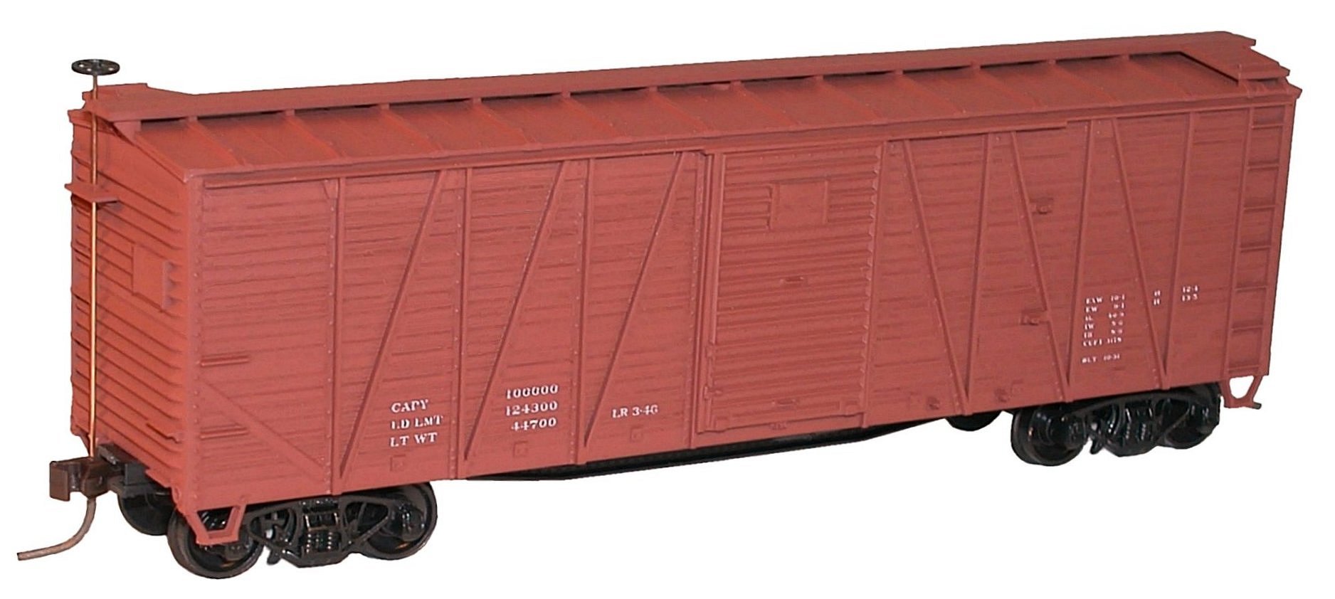 4300 Series 40' Wood Boxcar with Wood Doors and Metal Ends – Accurail Inc