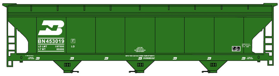 2000 Series 3-Bay ACF Hopper – Accurail Inc